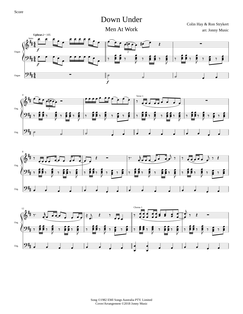 men at work down under