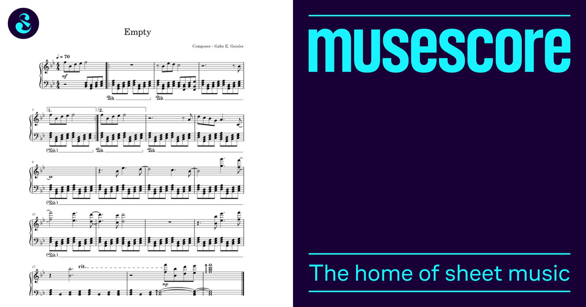 Empty Sheet music for Piano (Solo) Easy | Musescore.com