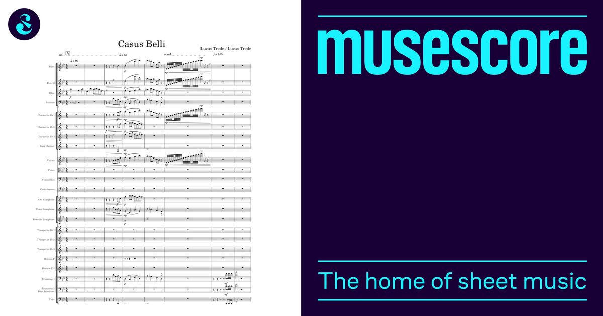 Casus Belli/Pax – doggolife661 Sheet music for Trombone, Tuba, Flute ...