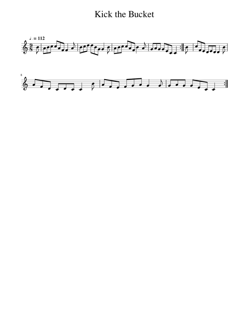 Kick the Bucket Sheet music for Piano (Solo) Easy | Musescore.com