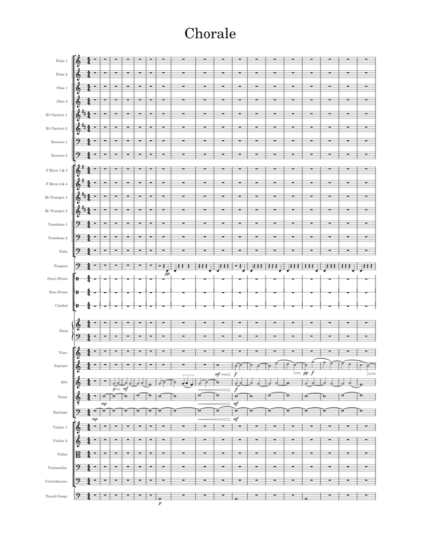 Chorale Sheet Music for Trombone, Soprano, Alto, Tenor & more ...