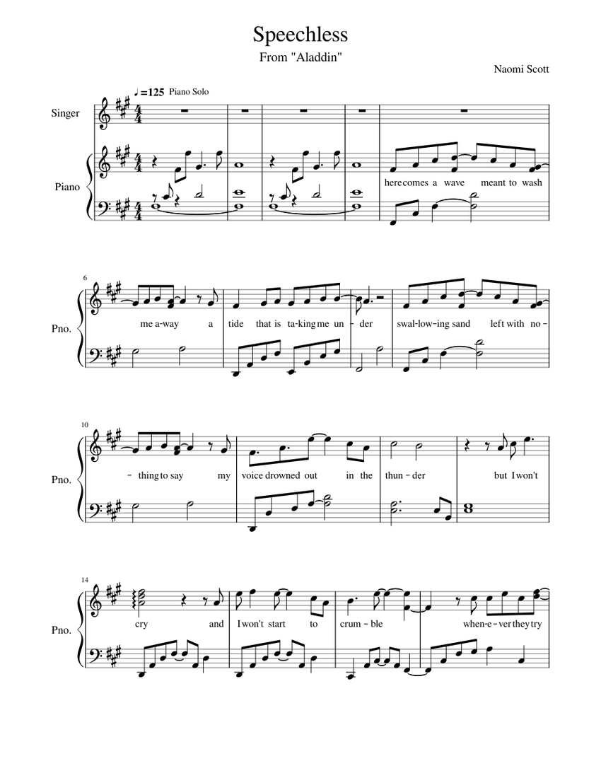 speechless guitar tab