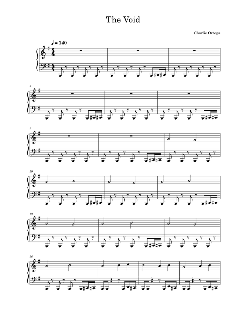 The Void Sheet music for Piano (Solo) Easy | Musescore.com