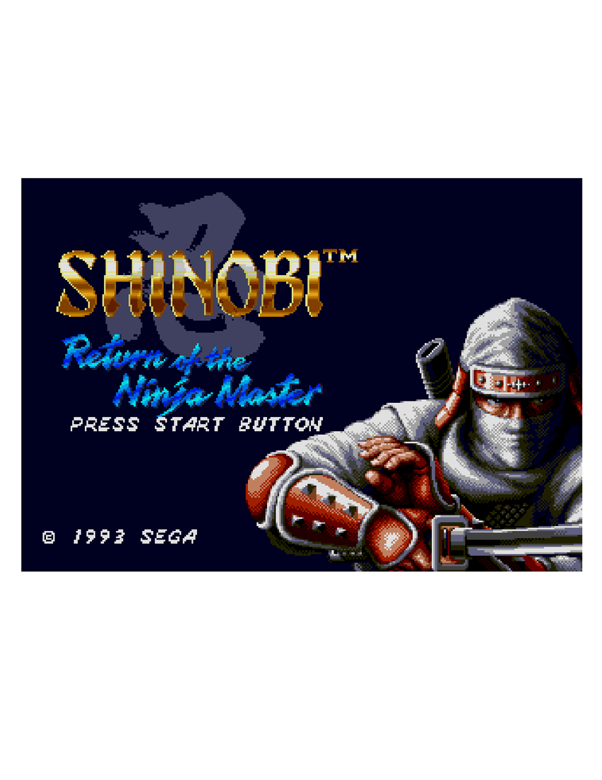 Shinobi 3: Solitary OST Sheet music for Flute, Guitar, Bass guitar ...