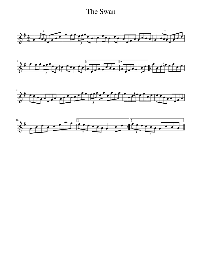 The Swan Sheet music for Piano (Solo) | Musescore.com