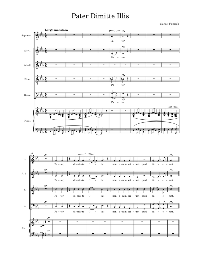 Pater, Dimitte Illis (First of the "Seven Last Words of Jesus Christ ...