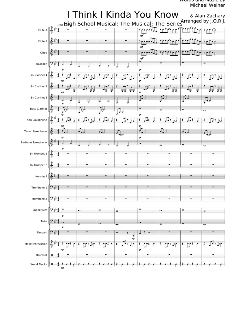 I Think I Kinda You Know | HSMTMTS Sheet Music for Trombone, Euphonium ...