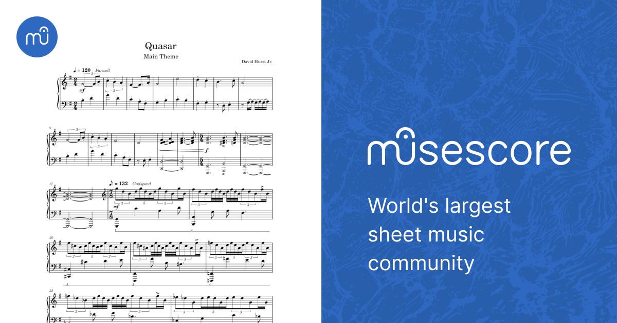 Quasar Sheet music for Piano (Solo) | Musescore.com