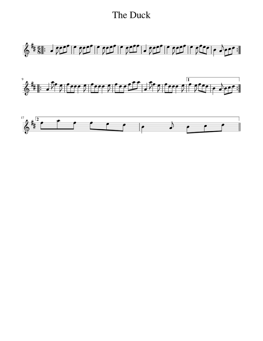 The Duck Sheet music for Piano (Solo) Easy | Musescore.com