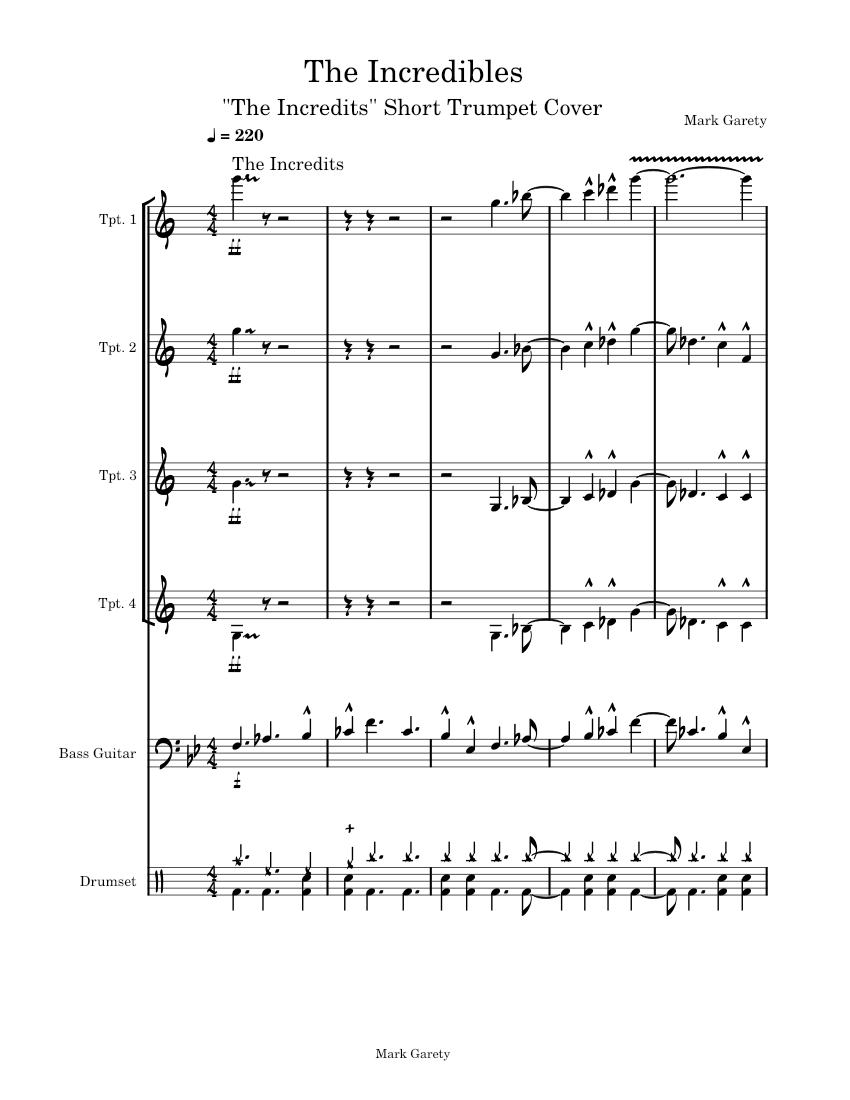 The Incredibles – Michael Giacchino The Incredibles "The Incredits ...