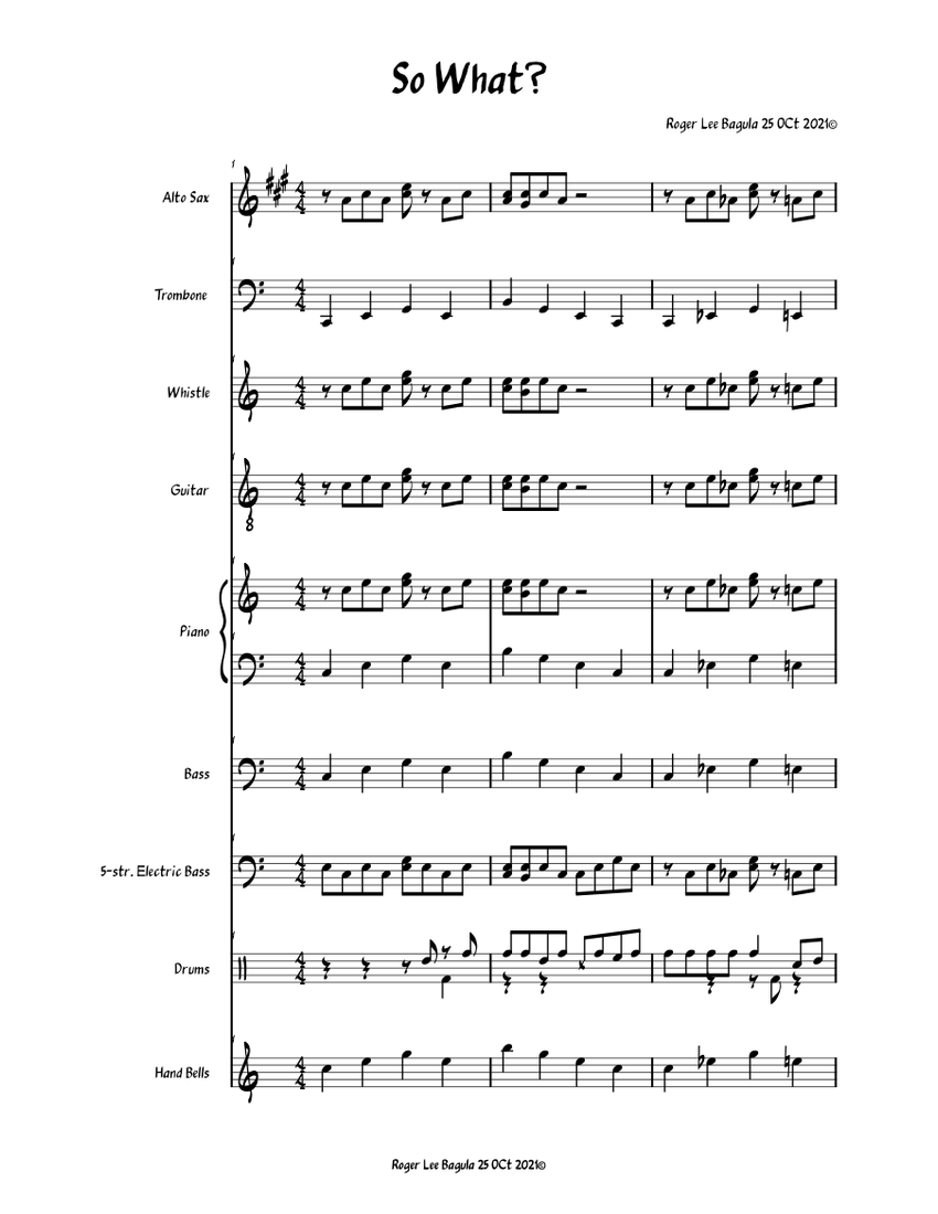 So What Sheet Music For Piano Trombone Kazoo Saxophone Alto More so-what-sheet-music-for-piano-trombone-kazoo-saxophone-alto-more