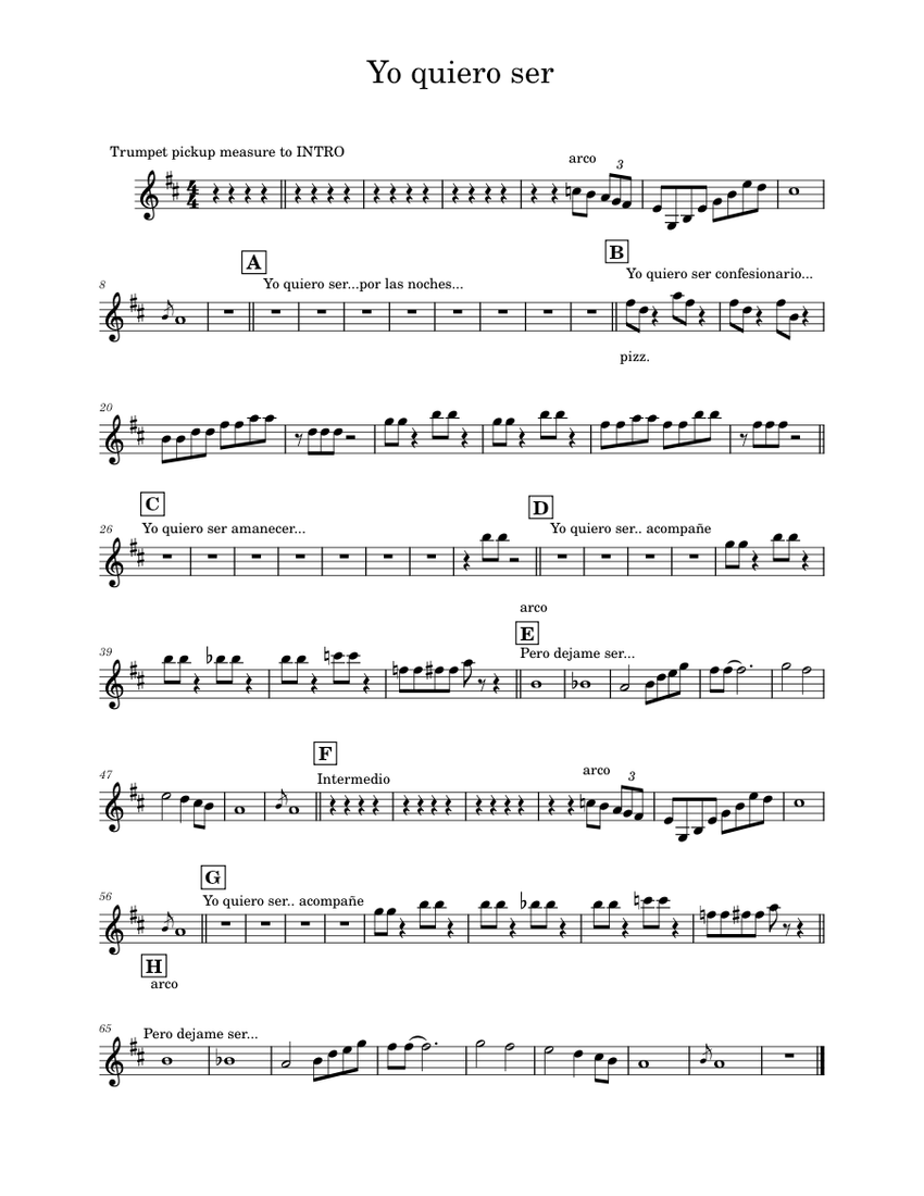 Yo quiero ser Sheet music for Piano (Solo) | Musescore.com