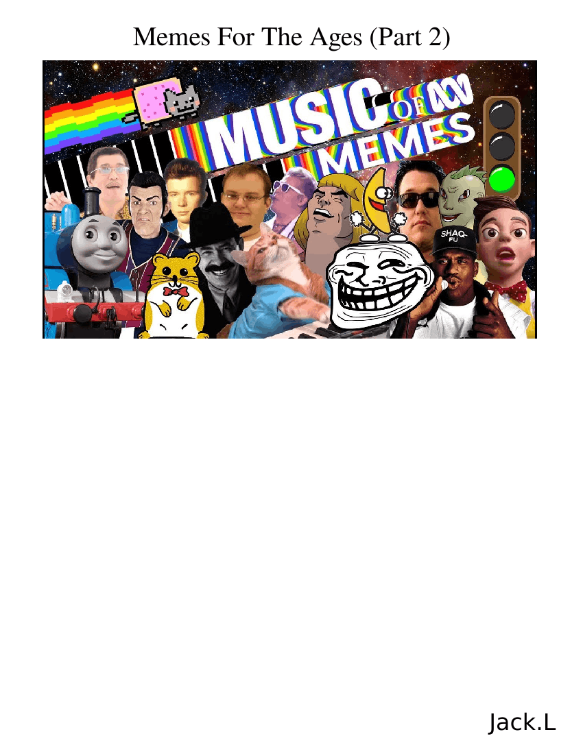 Memes For The Ages Part 2 - Meme Medley Sheet music for Piano (Solo ...