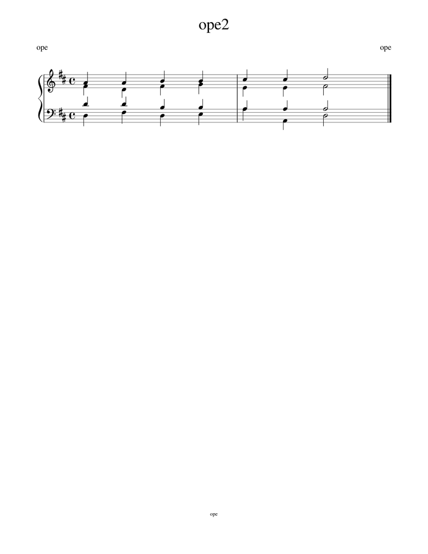 ope Sheet music for Piano (Solo) Easy | Musescore.com