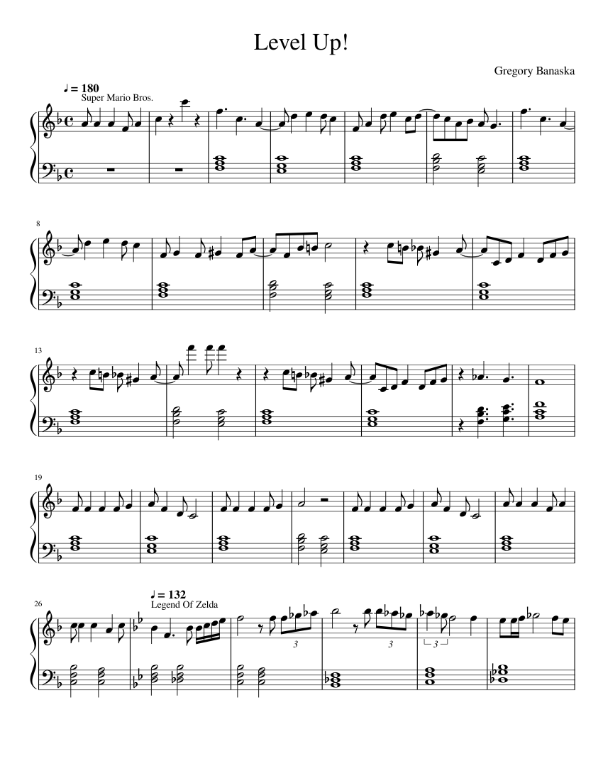 Level Up! Sheet Music for Piano (Solo) | MuseScore.com