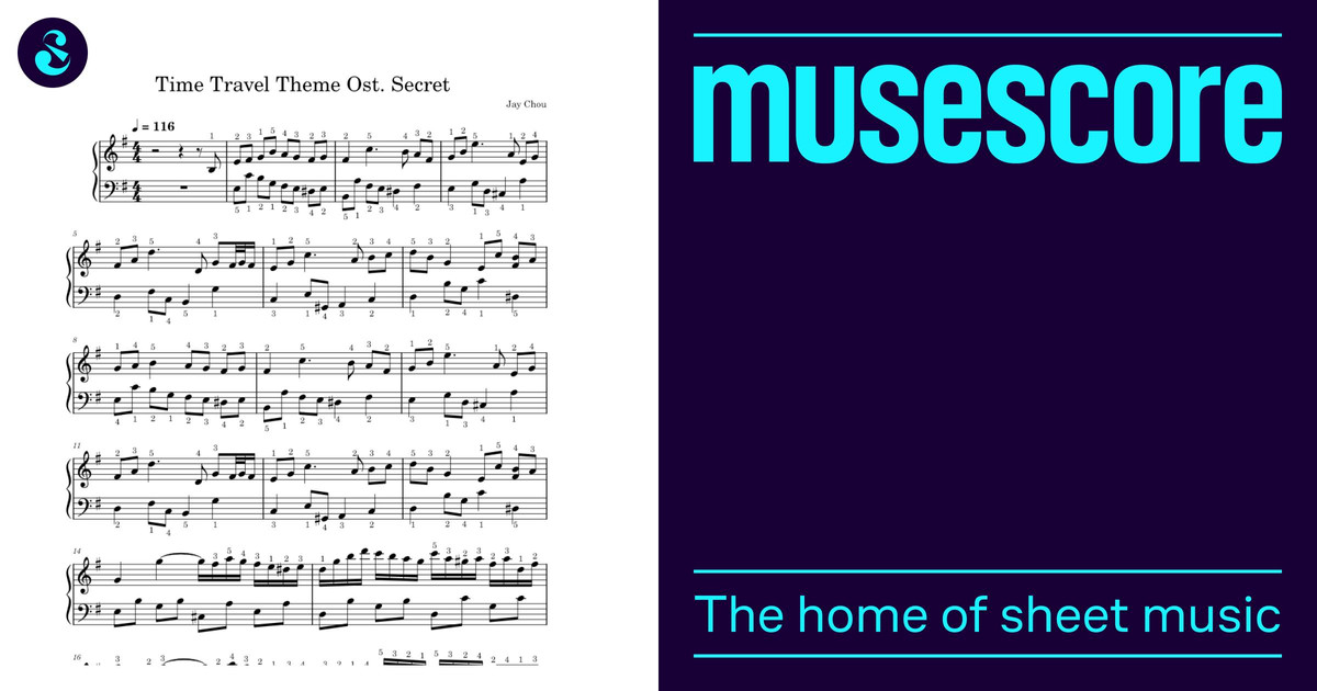 Time Travel Theme Ost. Secret Sheet music for Piano (Solo) | Musescore.com
