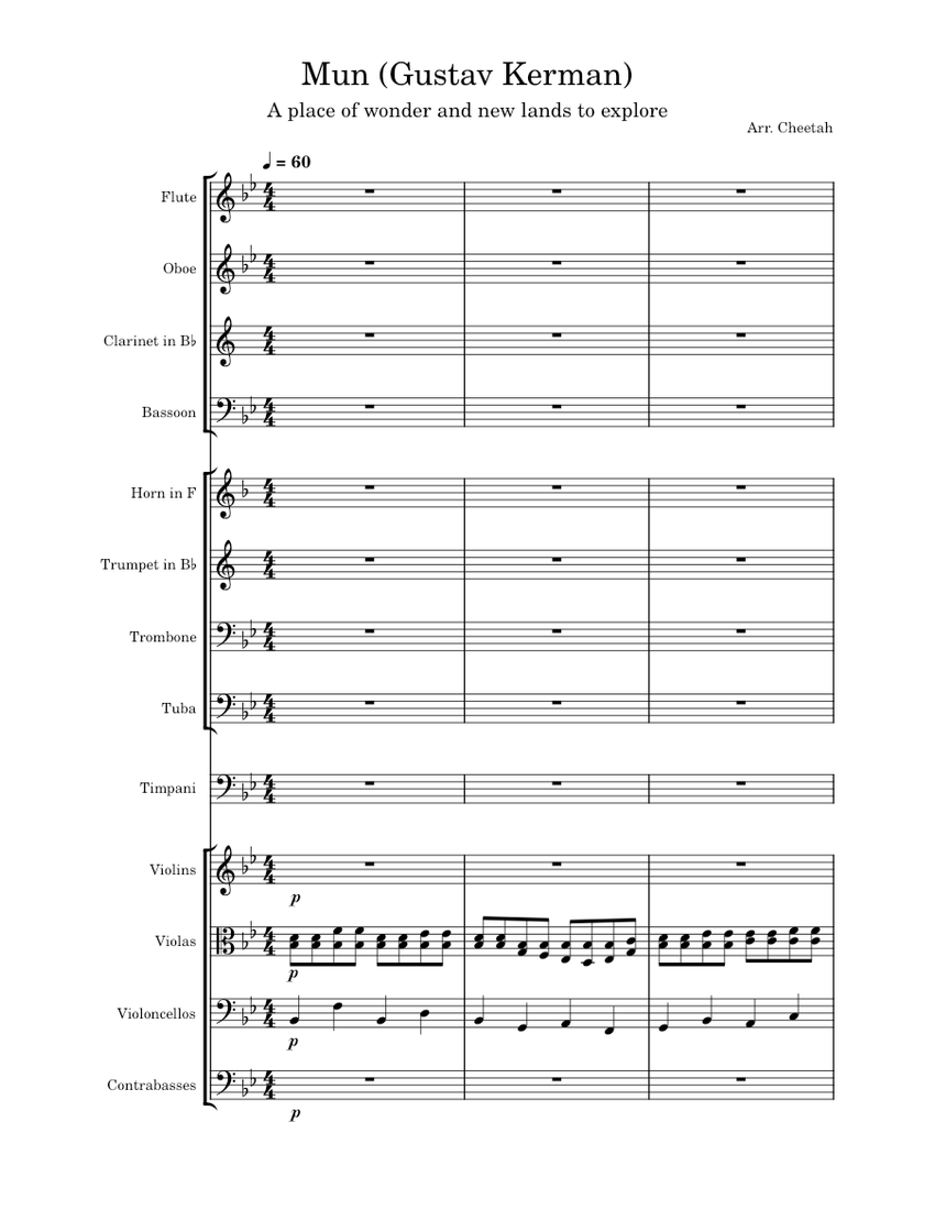 Mun (Gustav Kerman) Sheet music for Trombone, Tuba, Flute, Oboe & more ...