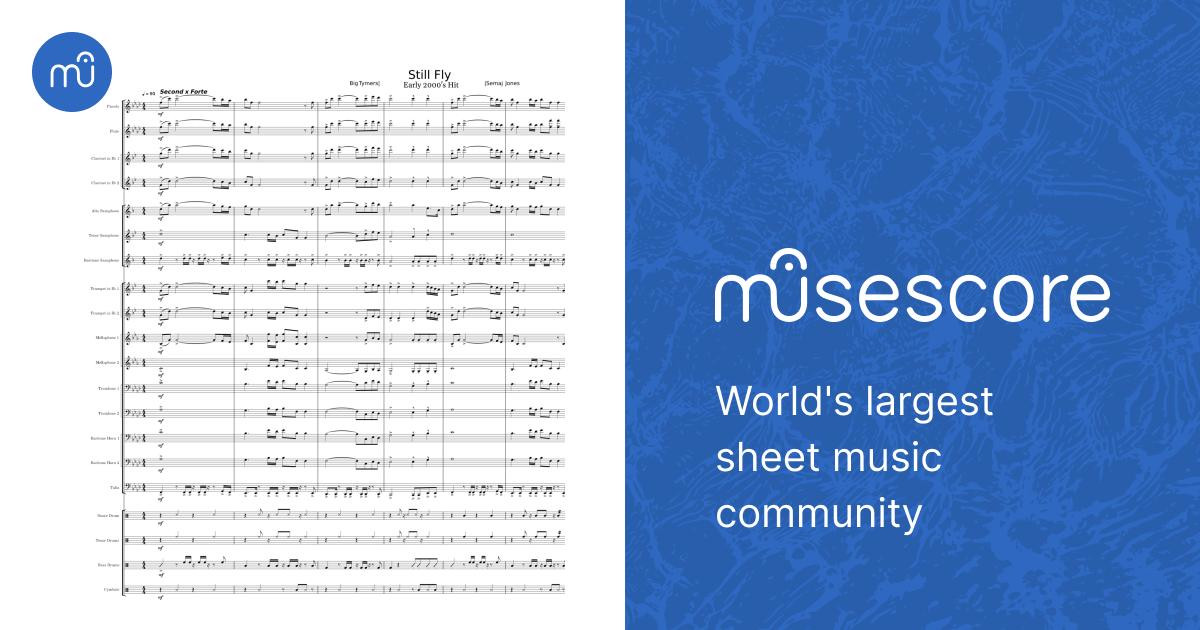 Still Fly Marching Band Sheet Music for Trombone, Tuba, Flute, Oboe ...