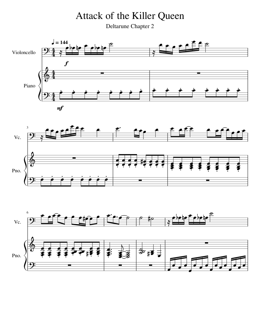 Attack of The Killer Queen – Toby Fox Attack of The Killer Queen ...