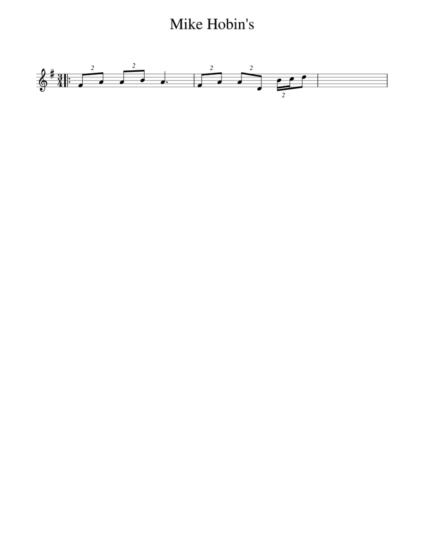 Mike Hobin's Sheet music for Piano (Solo) Easy | Musescore.com