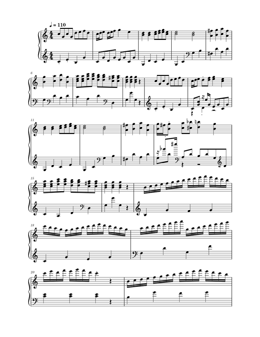 Progressive Exercises For Carillon Op.2 No.1 Sheet music for Piano ...