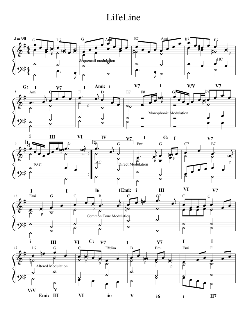 LifeLine Sheet music for Piano (Solo) | Musescore.com