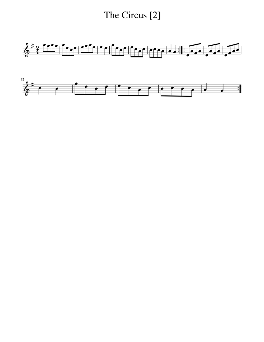 The Circus Sheet music for Piano (Solo) | Musescore.com