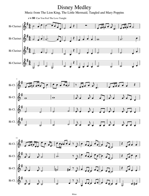 clarinet disney