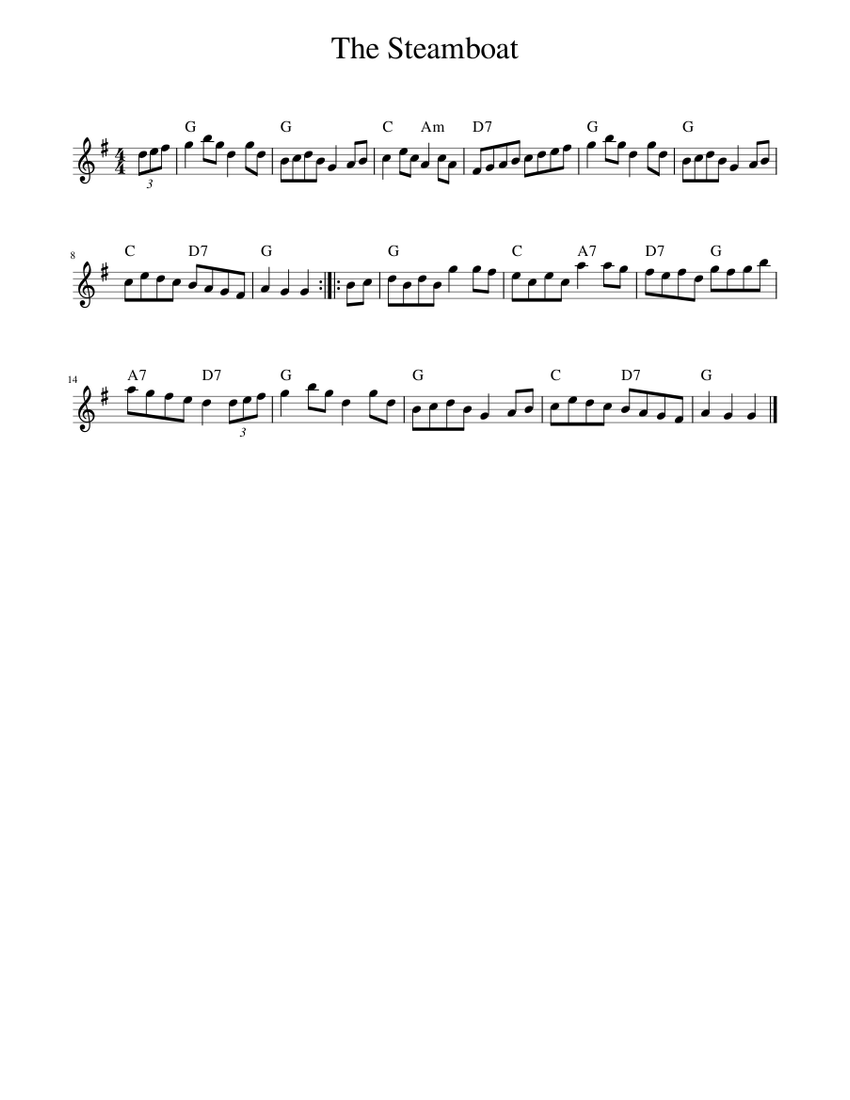 The Steamboat Sheet music for Piano (Solo) | Musescore.com