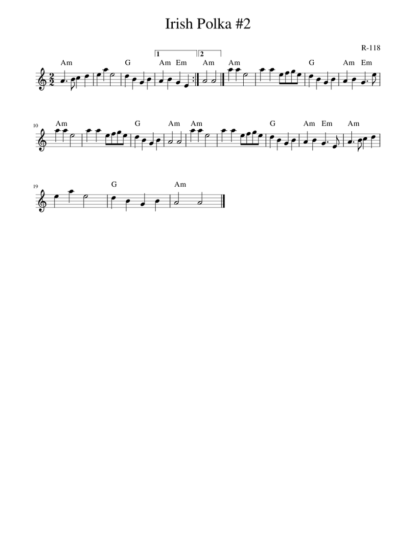 Irish Polka #2 Sheet music for Piano (Solo) Easy | Musescore.com
