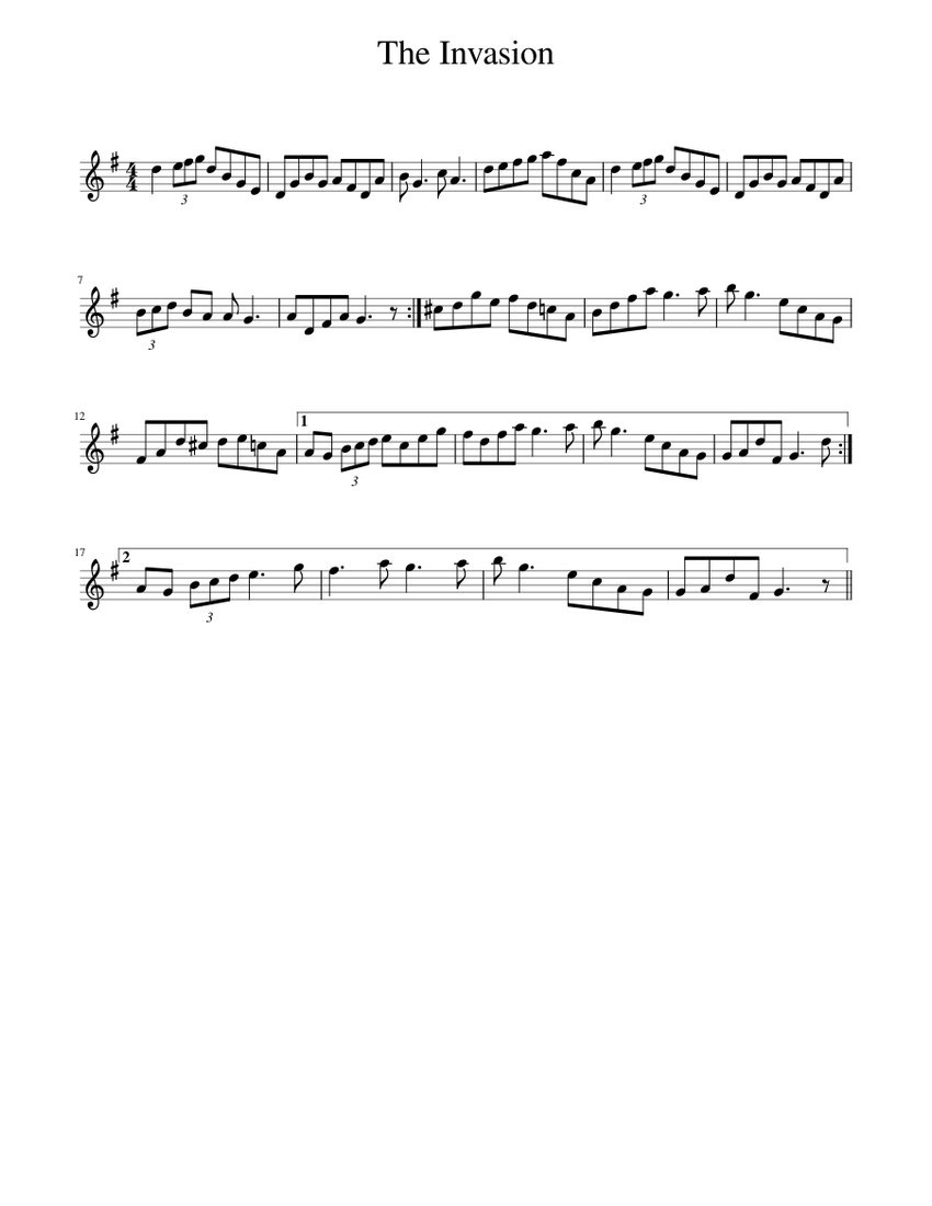 The Invasion Sheet music for Piano (Solo) | Musescore.com