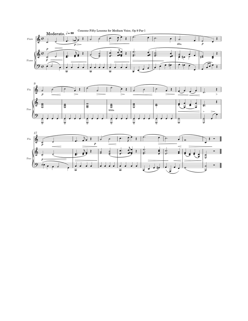 50-lessons-medium 2-2 Sheet music for Piano, Flute (Solo) | Musescore.com