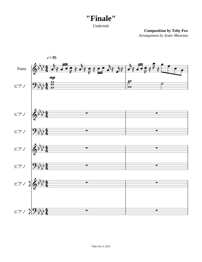 "Finale" Sheet music for Piano (Mixed Ensemble) | Musescore.com