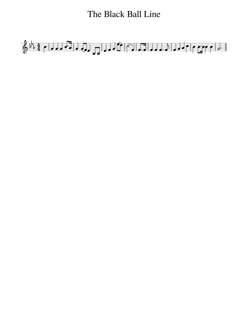 The Black Ball Line Sheet music for Piano (Solo) Easy | Musescore.com