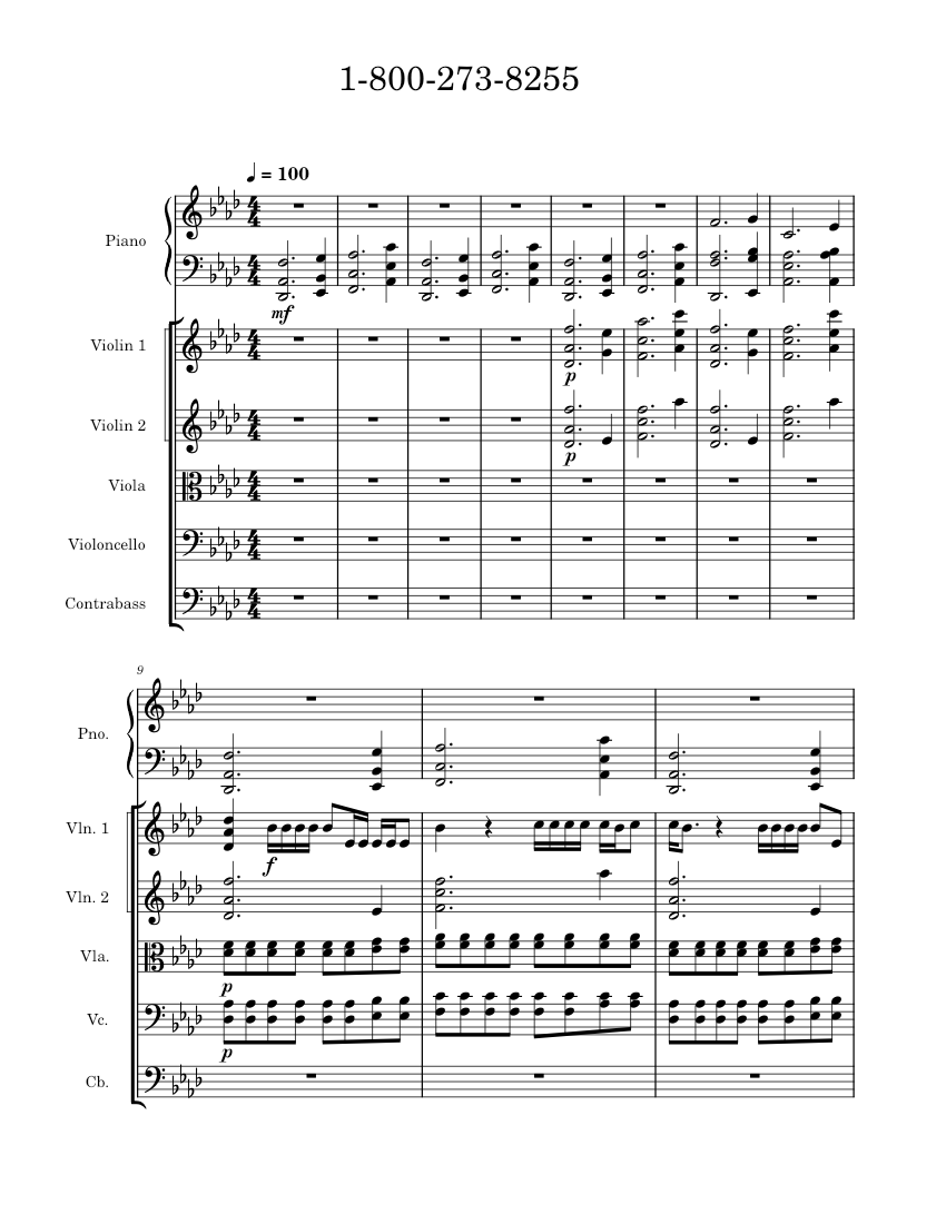 1-800-273-8255 - Logic Sheet Music for Piano, Contrabass, Violin, Viola ...