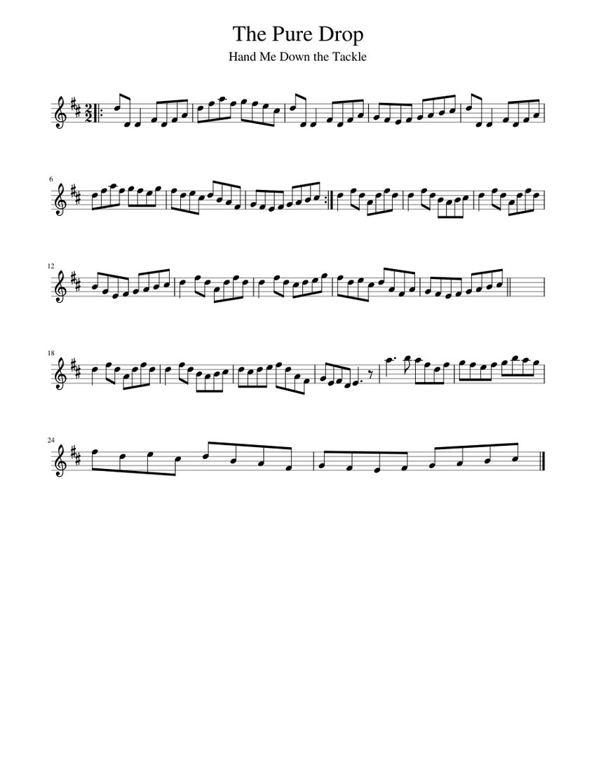 The Pure Drop Sheet music for Piano (Solo) Easy | Musescore.com
