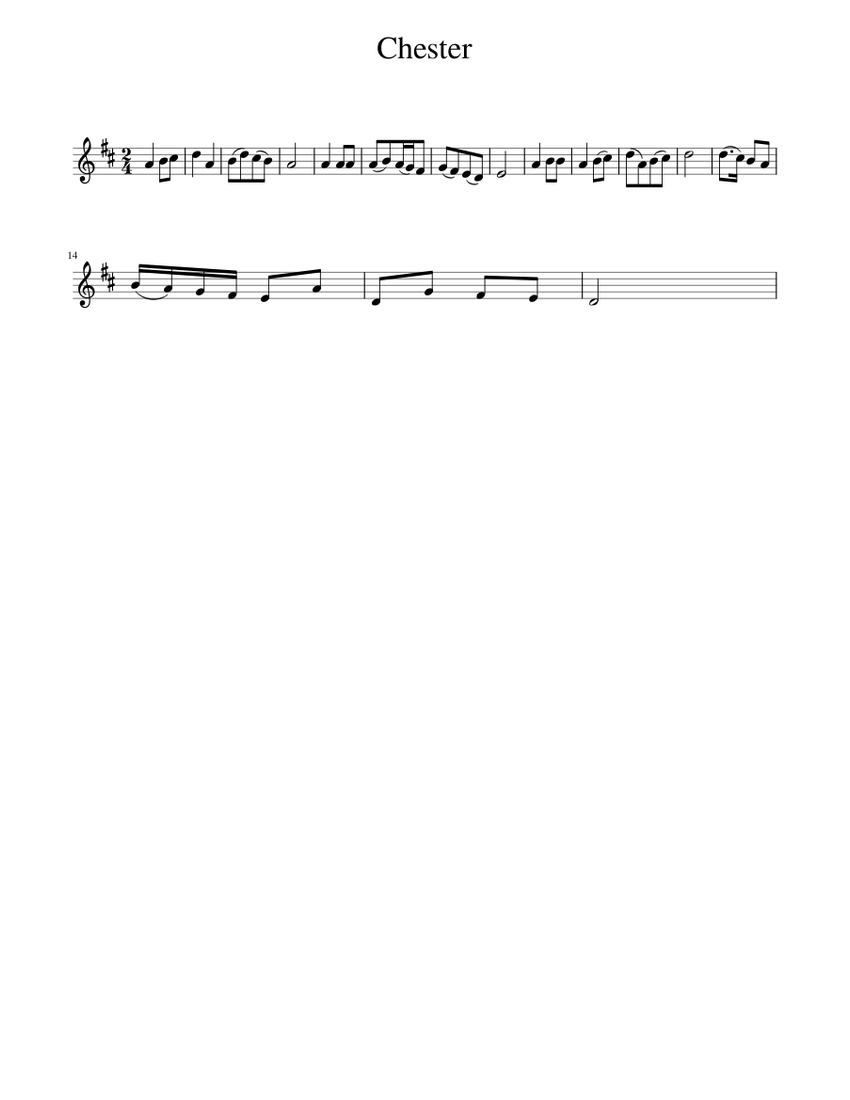 Chester Sheet music for Piano (Solo) Easy | Musescore.com