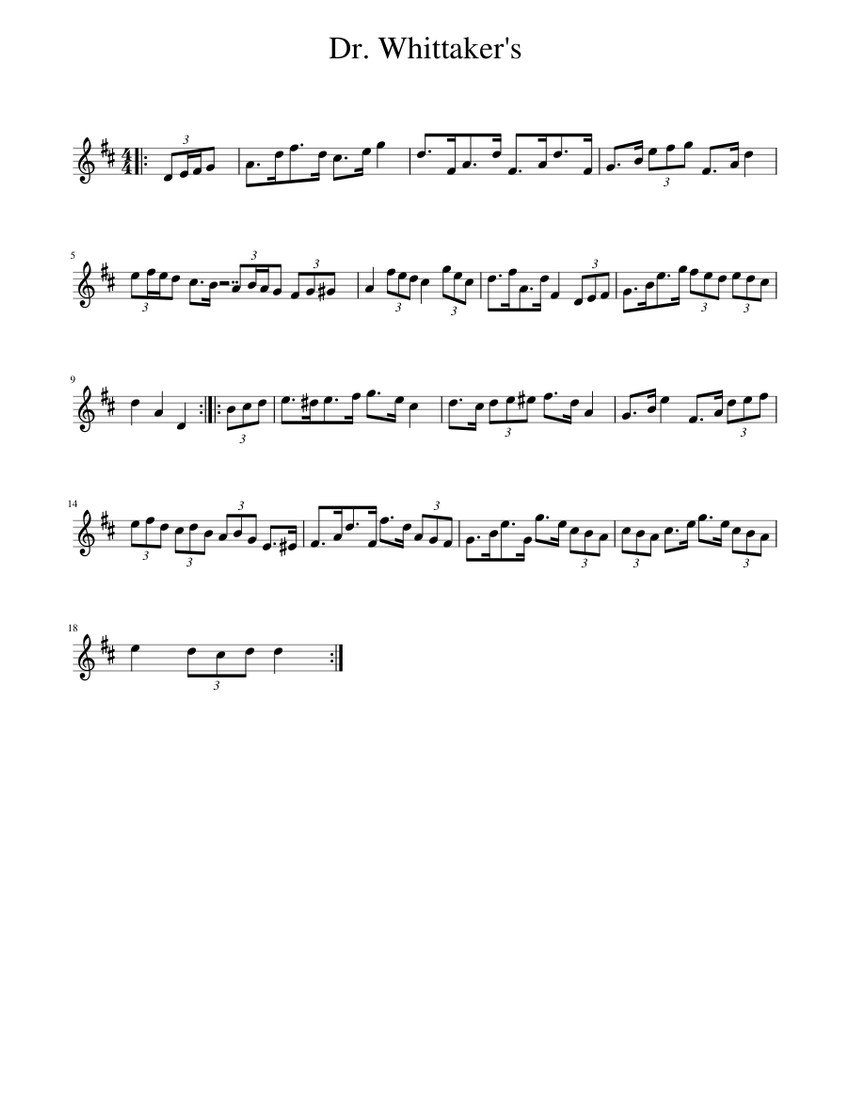 Dr. Whittaker's Sheet music for Piano (Solo) | Musescore.com
