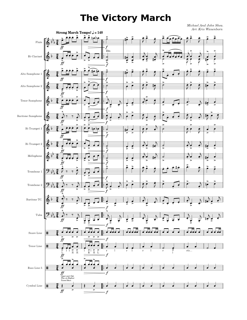 Notre Dame Victory March – Michael J. Shea - piano tutorial