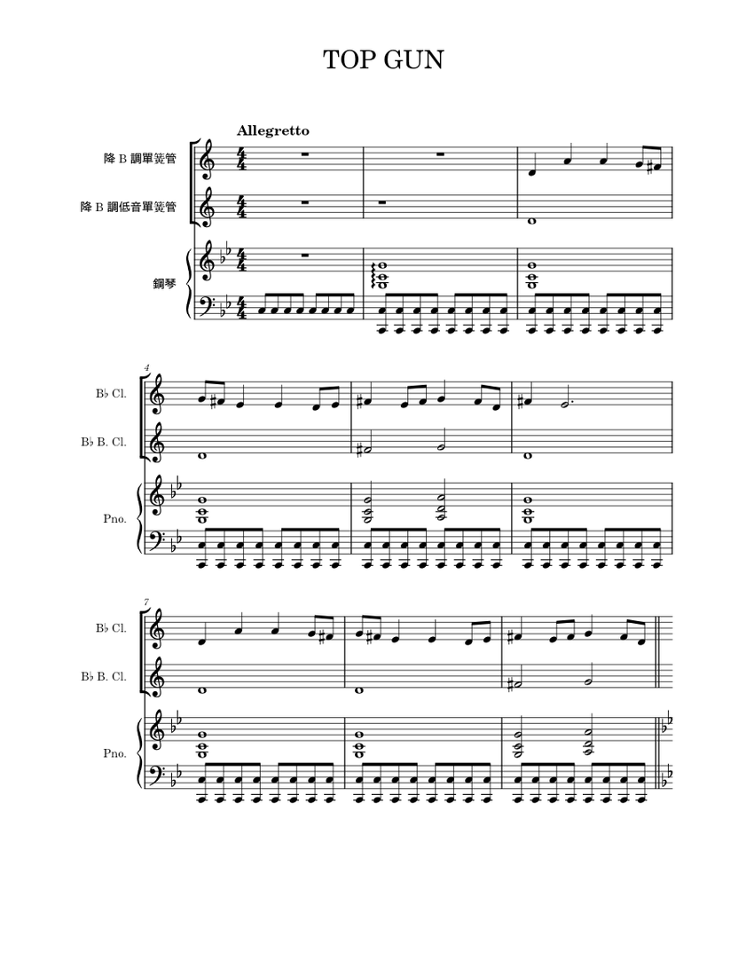 Top Gun Anthem – Harold Faltermeyer TOP GUN 1 Sheet Music for Piano ...