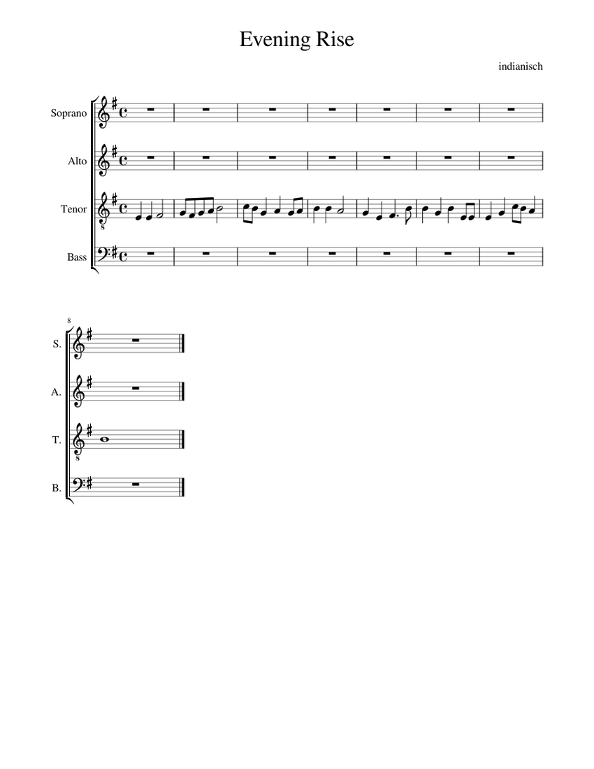 Evening Rise Sheet music for Bass guitar (Solo) | Musescore.com