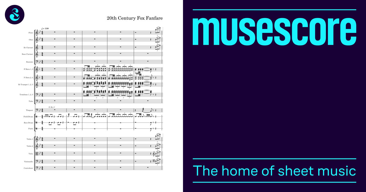 20th century fox fanfare – Alfred Newman Sheet music for Trombone, Tuba, Flute, Oboe & more ...