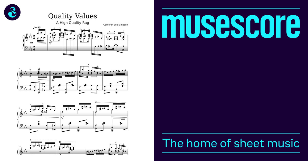 Quality Values Sheet Music for Piano (Solo) | MuseScore.com