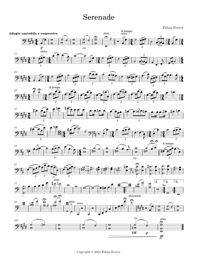 Serenade - piano tutorial