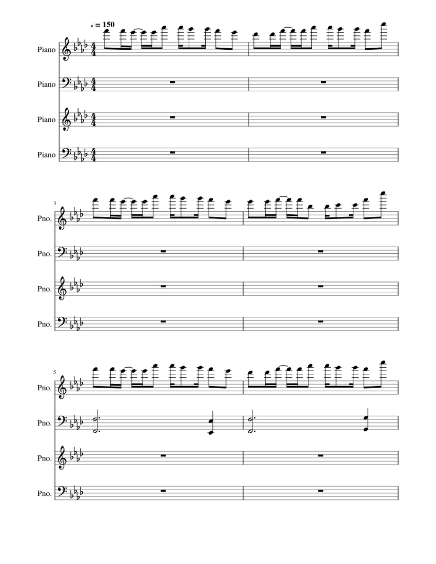 True Hero Sheet music for Piano (Mixed Quartet) | Musescore.com