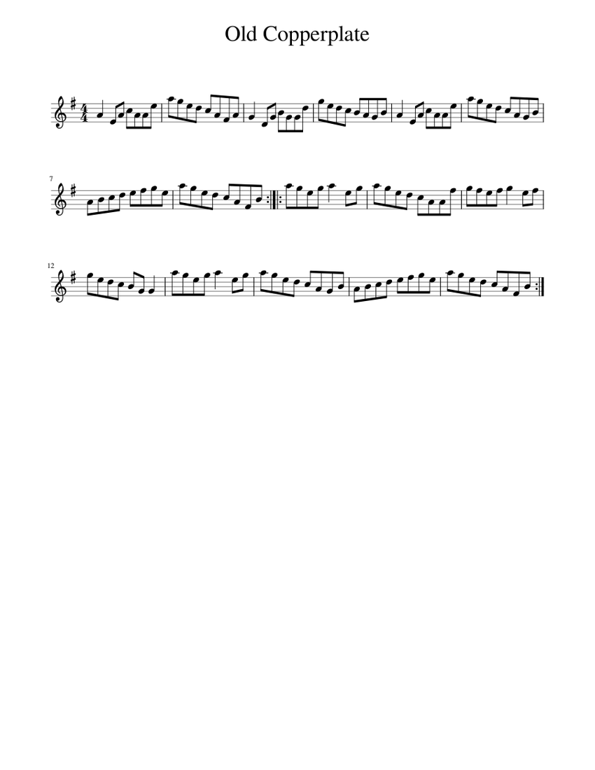 Old Copperplate Sheet music for Piano (Solo) | Musescore.com