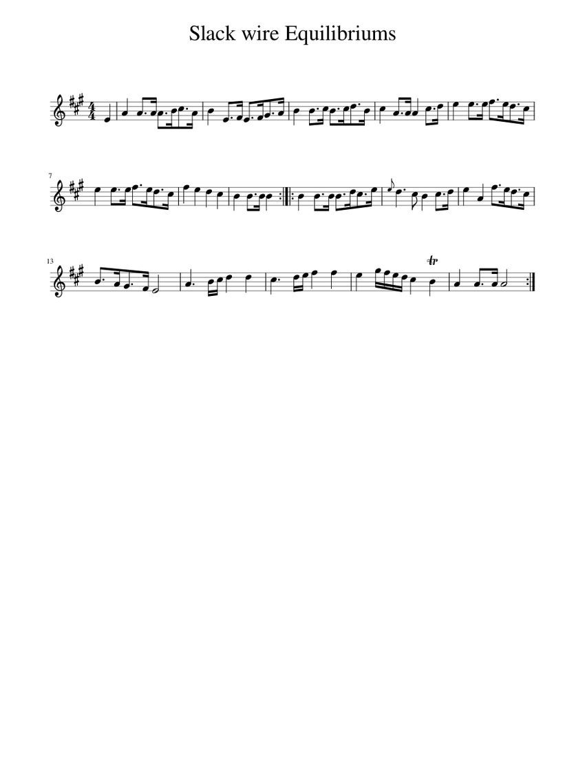 Slack wire Equilibriums Sheet music for Piano (Solo) Easy | Musescore.com