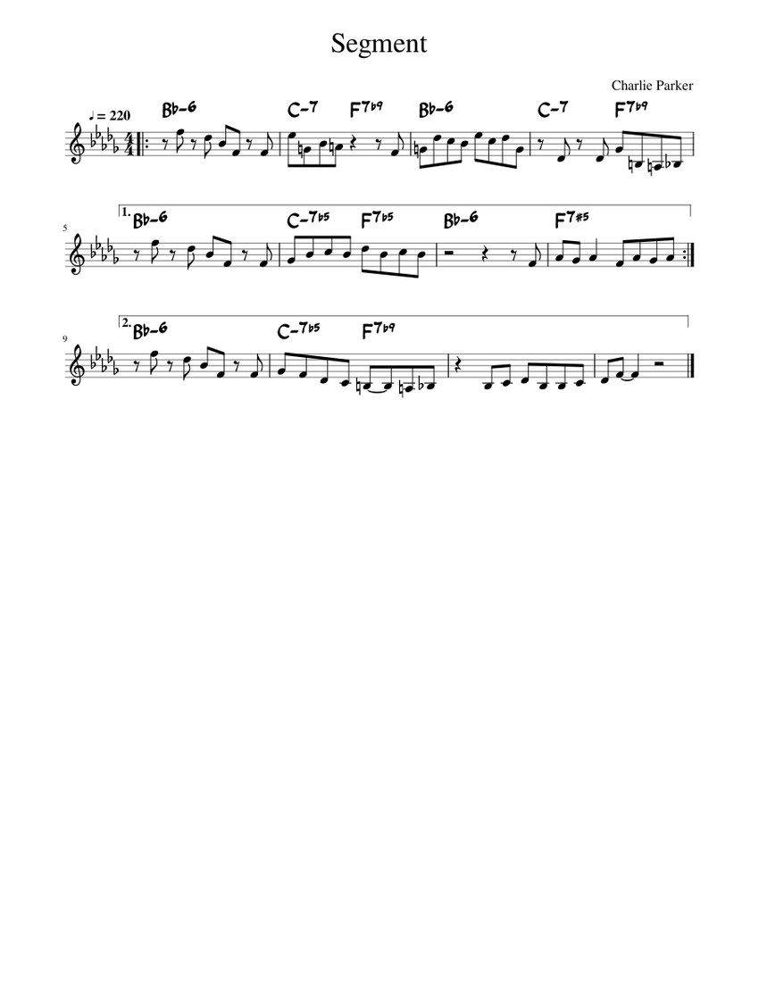 Segment Sheet Music with Chords for Piano (Solo) easy | MuseScore.com