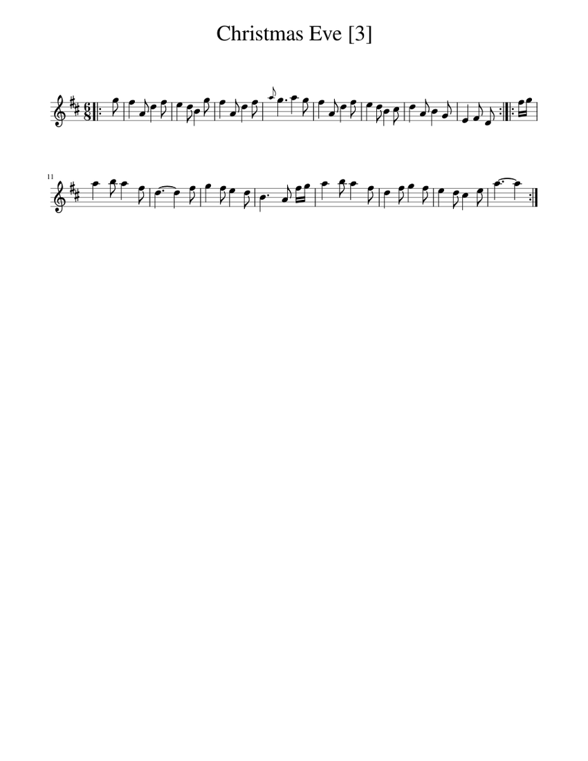 Christmas Eve Sheet music for Piano (Solo) Easy | Musescore.com