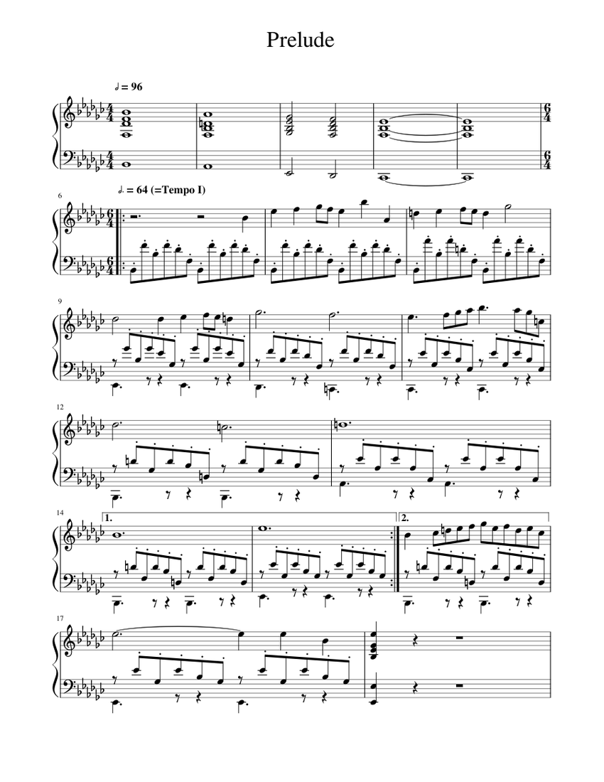 Prelude Sheet music for Piano (Solo) Easy | Musescore.com